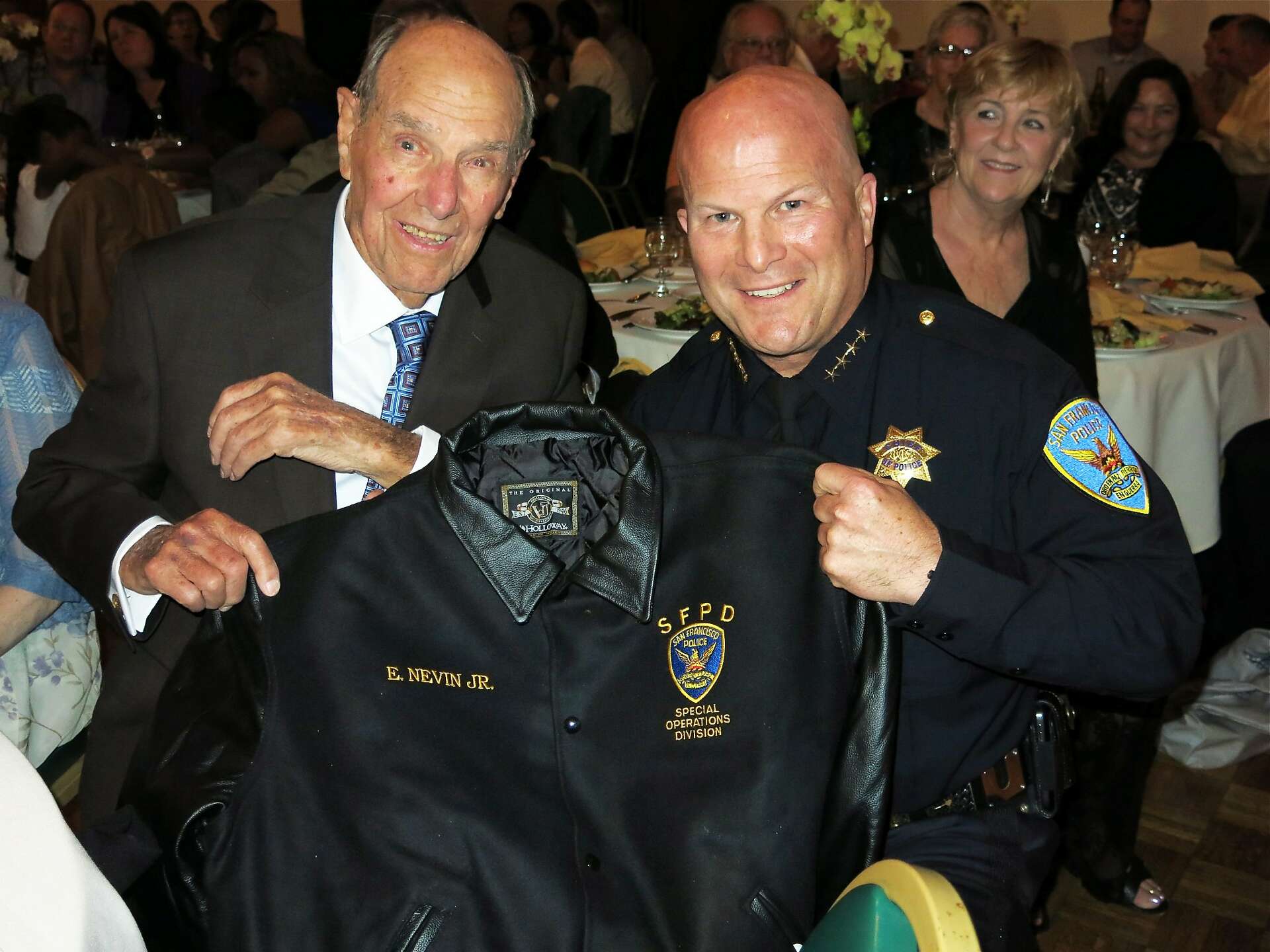 Family, friends, SFPD salute Ed Nevin Jr. as he turns 100