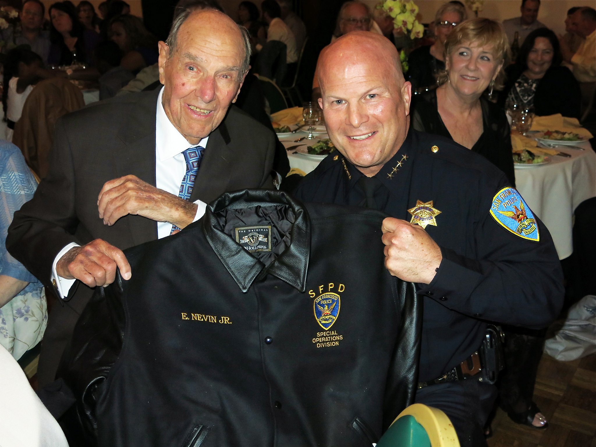 Family, friends, SFPD salute Ed Nevin Jr. as he turns 100