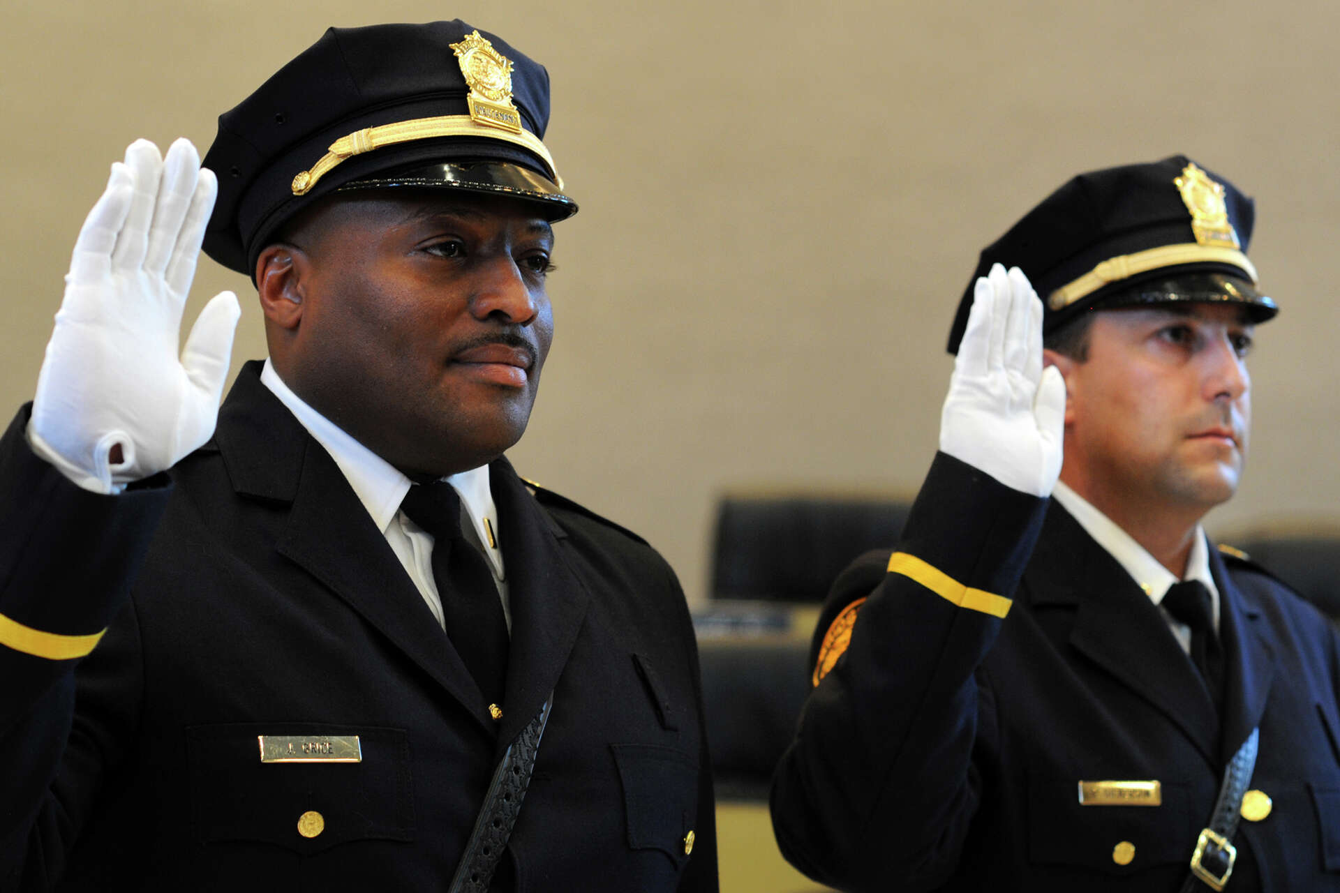 Bridgeport police promote in challenging time