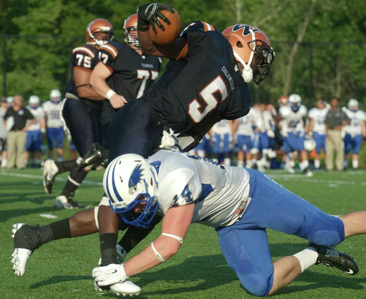 Storms halt opener at halftime, game to resume today in Danbury
