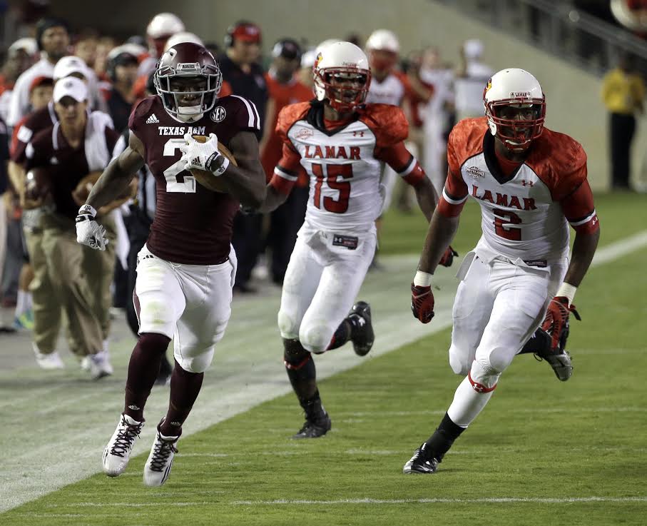 Texas A&M routs Lamar in home opener