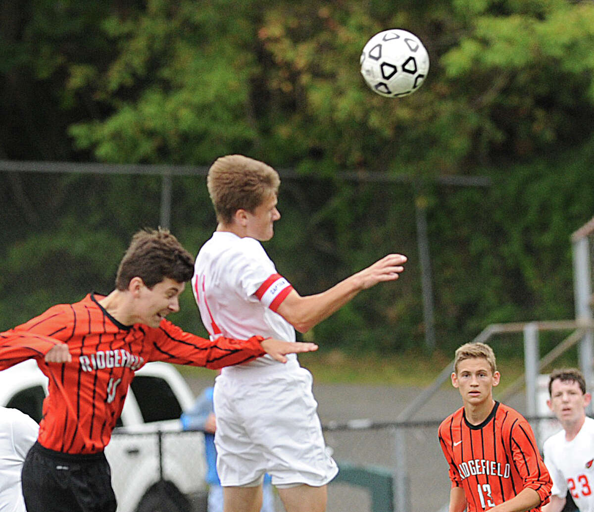 Bartels' hat trick lifts Greenwich boys soccer team past Ridgefield