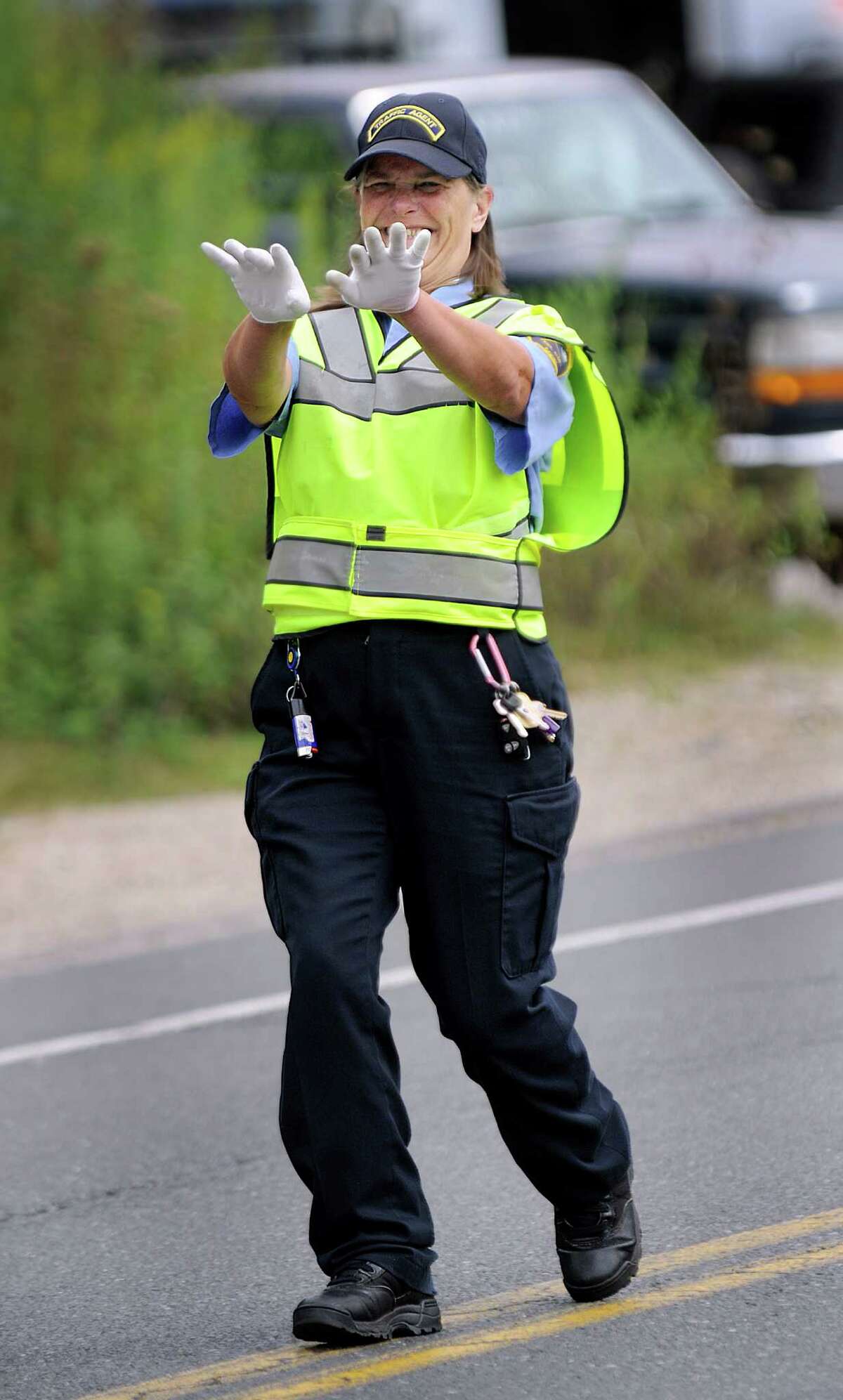 Dancing traffic guard spreads the joy