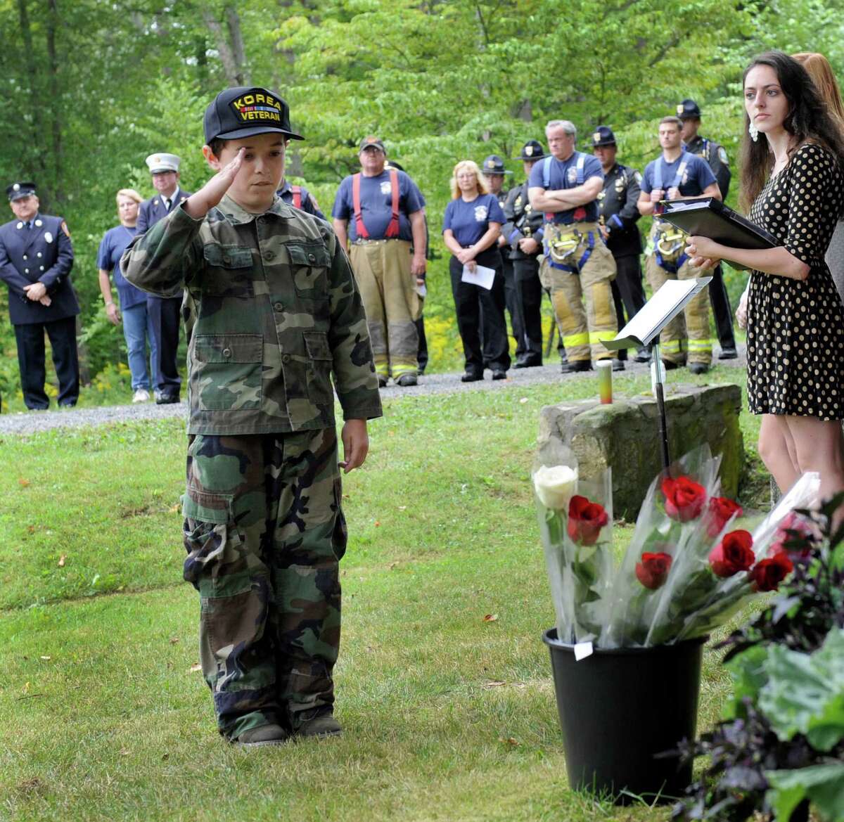 American flag trees inspire at 9/11 memorial service in Newtown