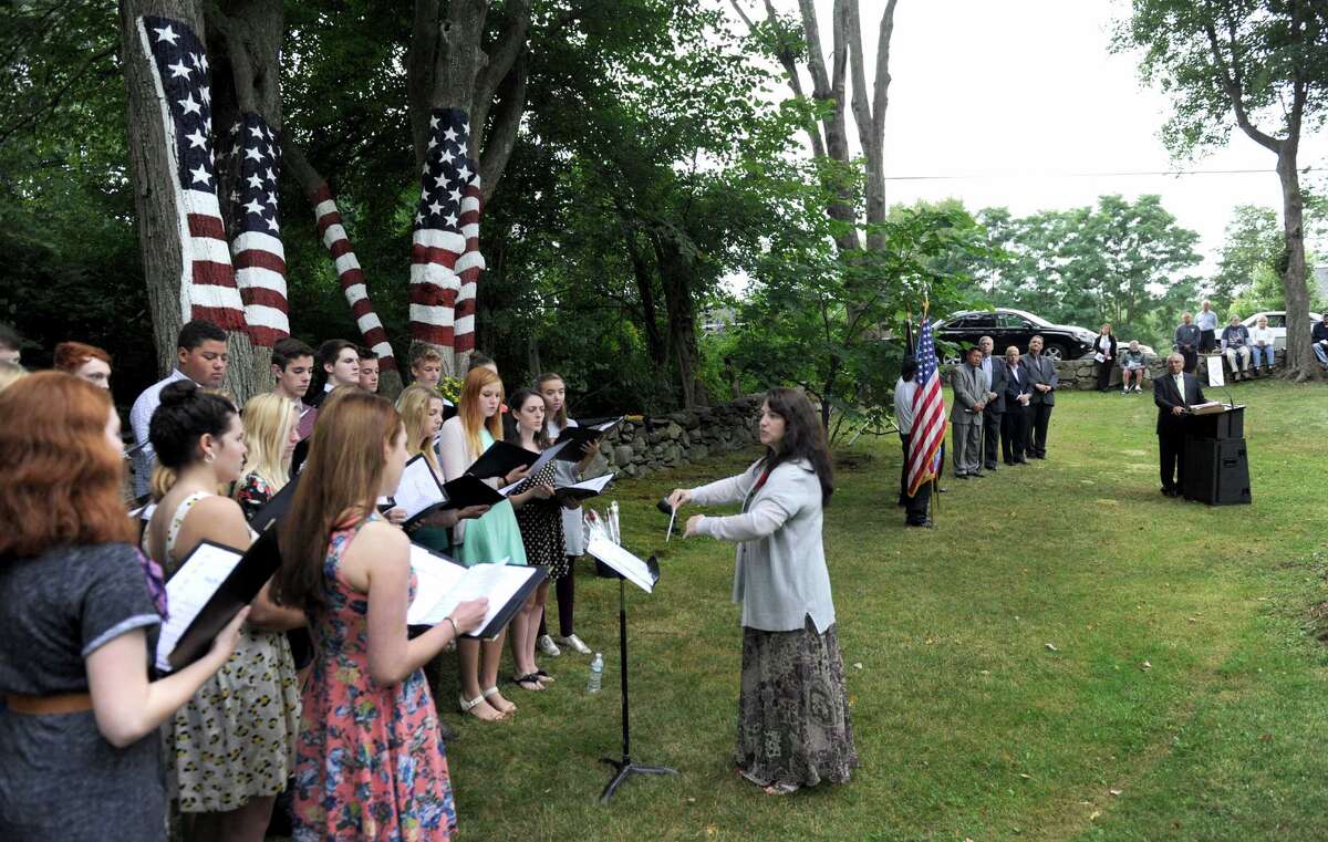 American flag trees inspire at 9/11 memorial service in Newtown