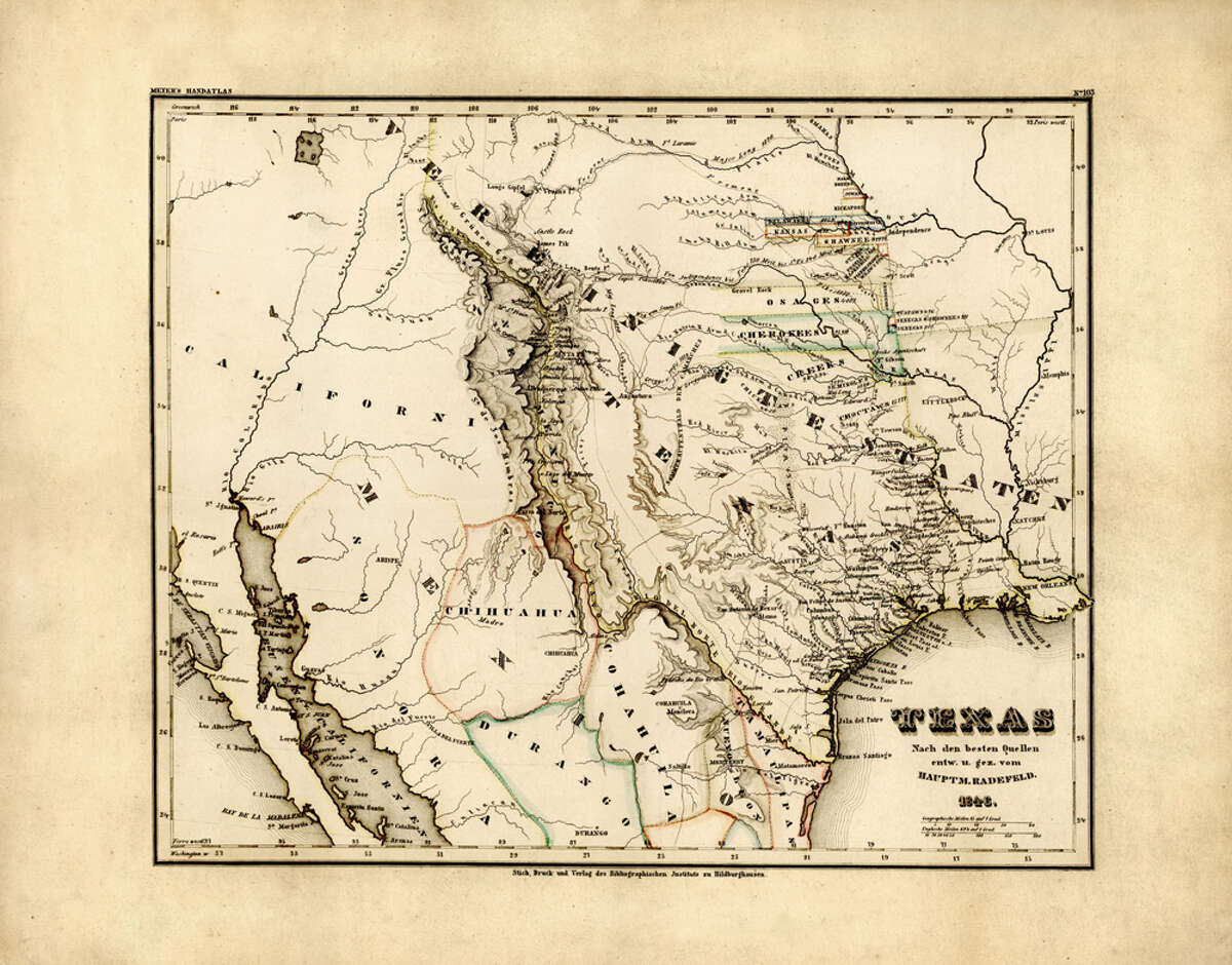 Reprint of 1849 Texas map is the most popular one sold by state