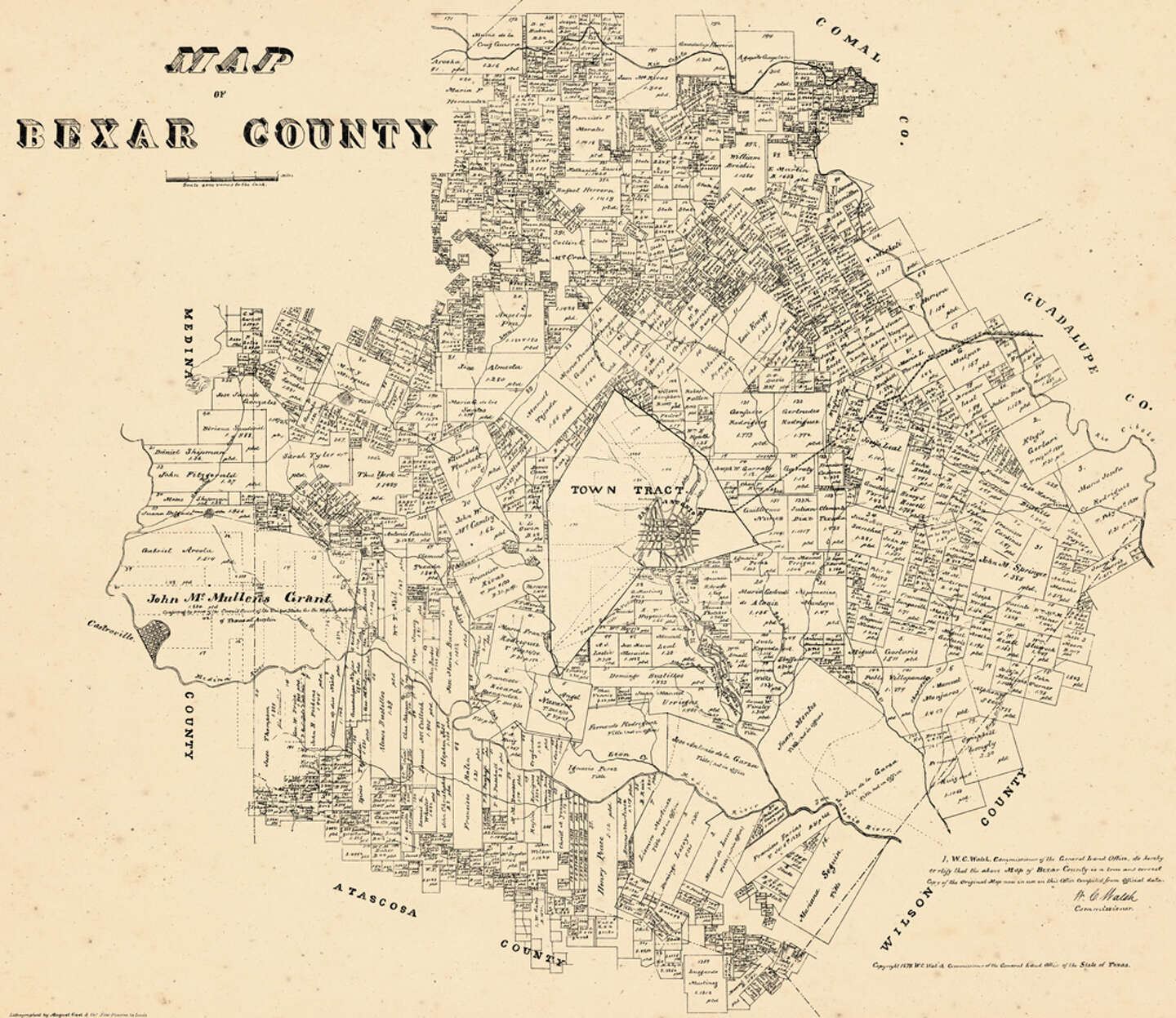 1918 map shows downtown street widening