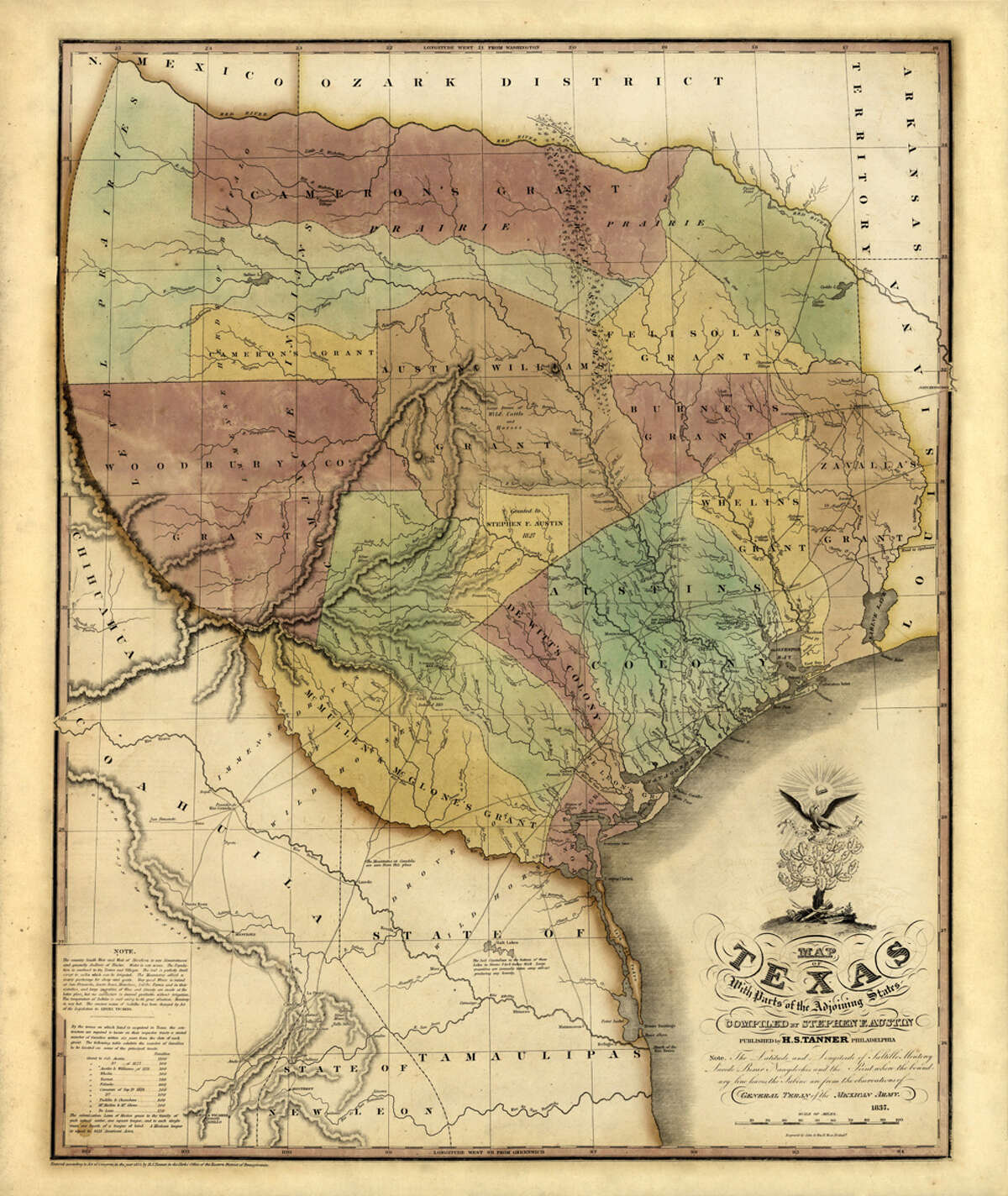 Reprint of 1849 Texas map is the most popular one sold by state