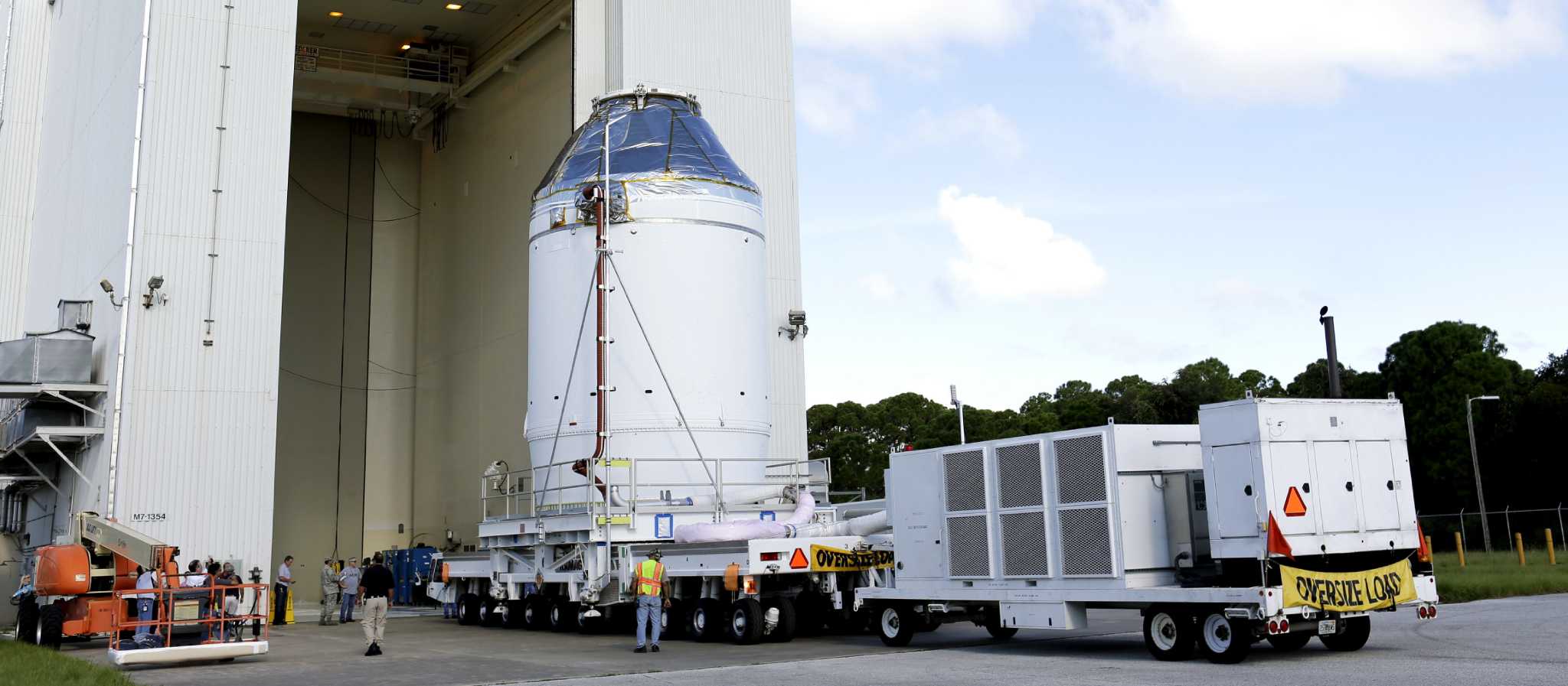 NASA's newest human spacecraft on the move