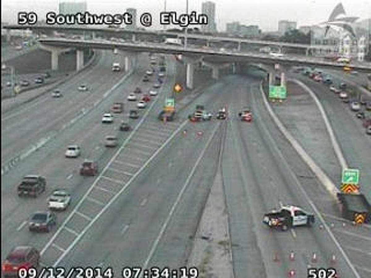 Southwest Freeway outbound re-opens after hours long shutdown causes chaos