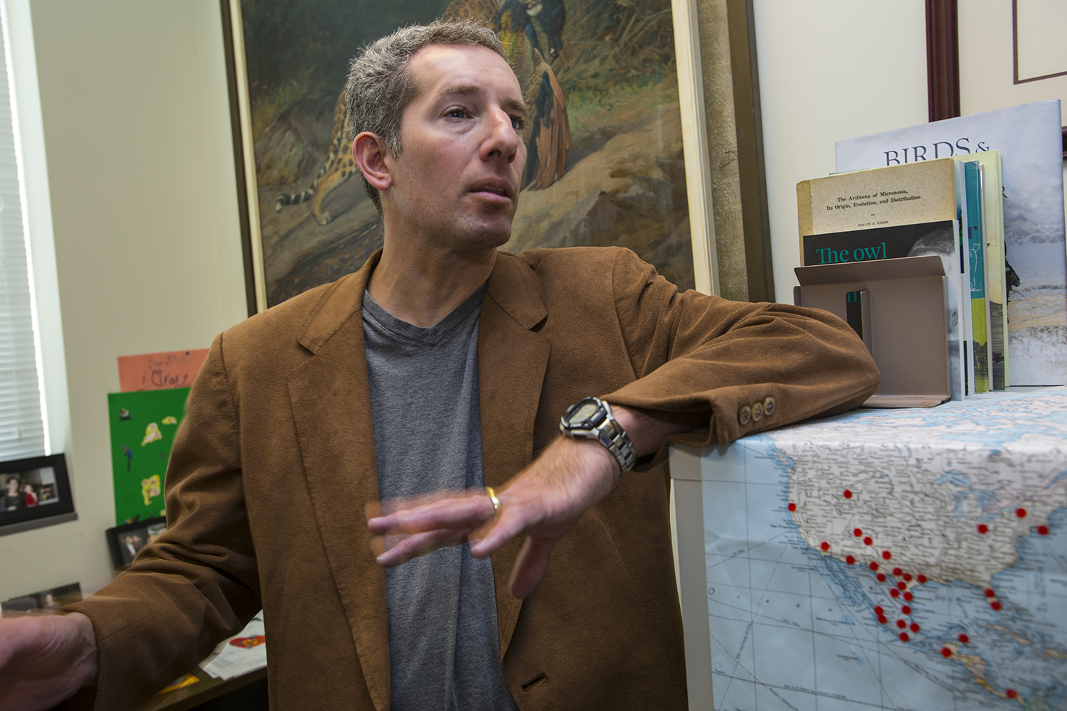 Museum curator enjoys taking an active role in his research