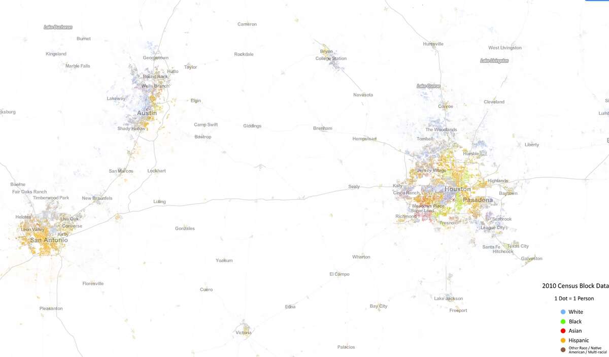 Stunning diversity map shows San Antonio's racial divide