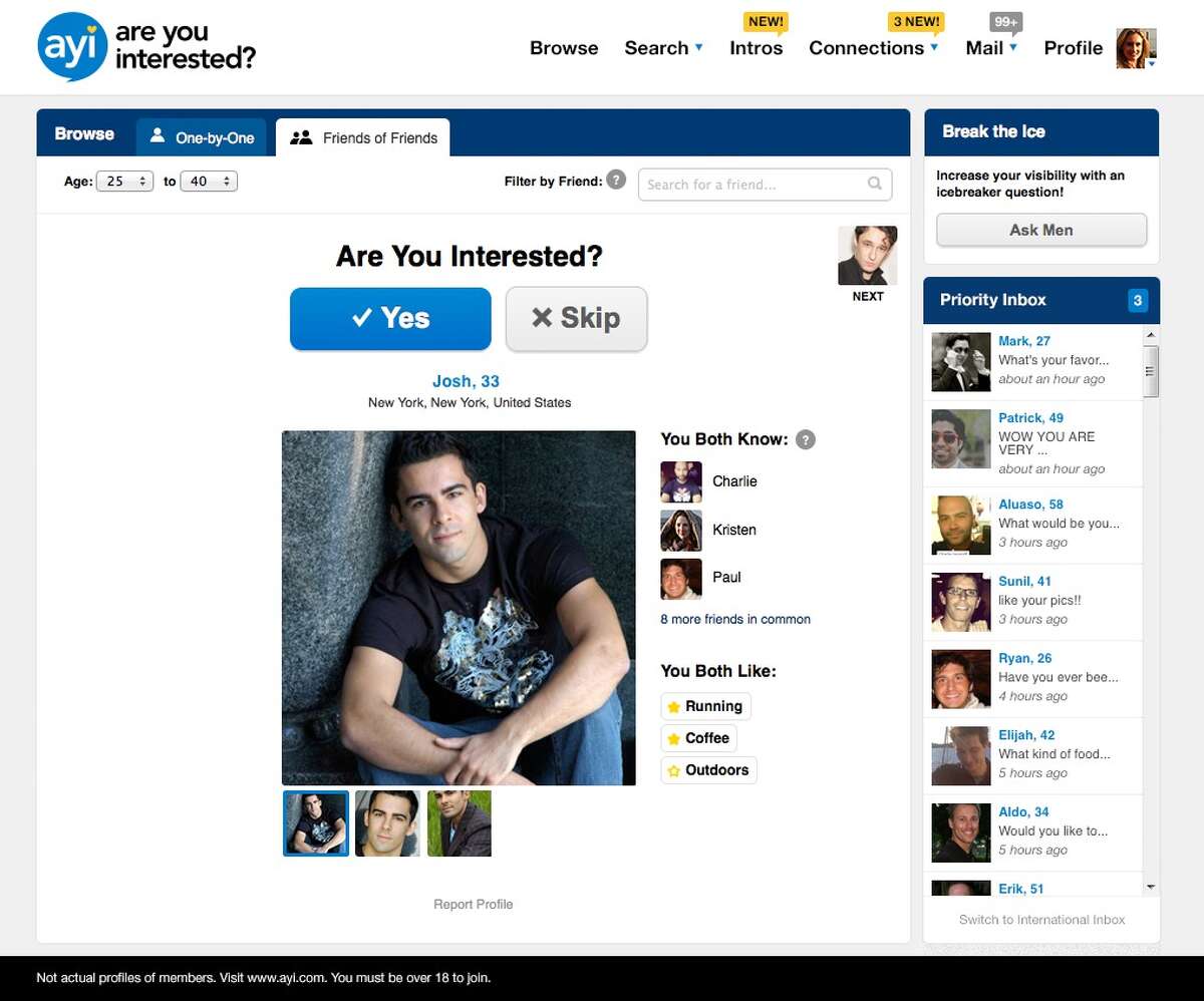 New dating apps match people who likely would meet anyway
