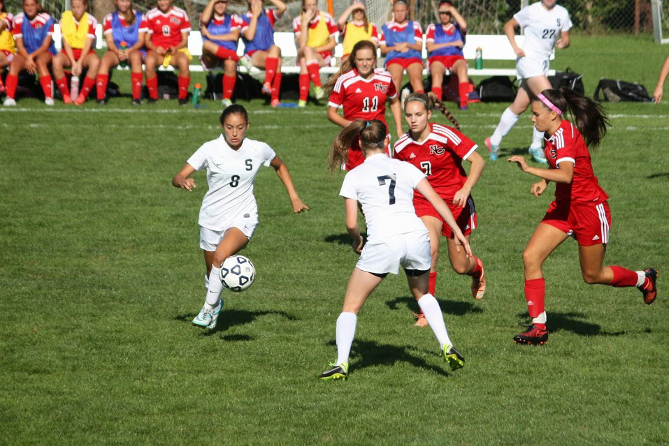 Staples and New Canaan girls soccer teams battle to 1-1 tie