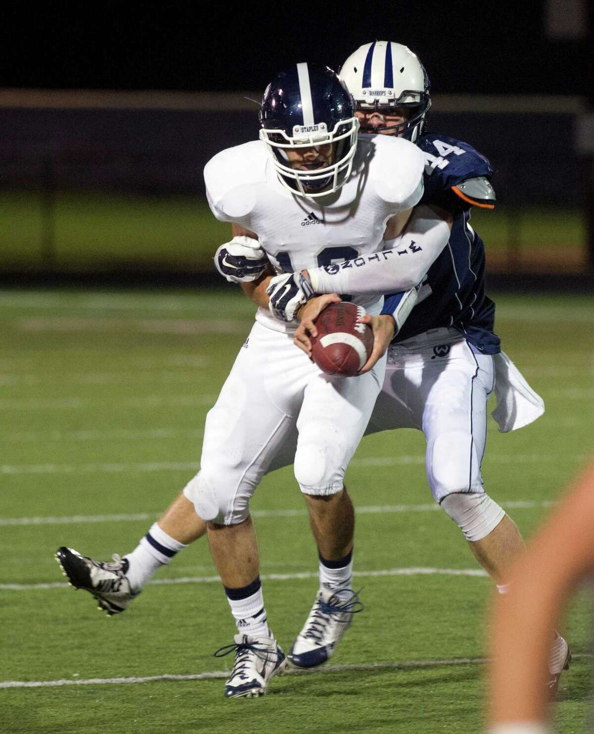 Staples football shuts out Wilton