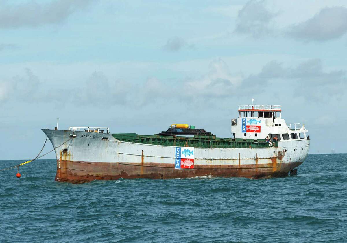 Cargo vessel sunk in Gulf of Mexico to expand Texas reef