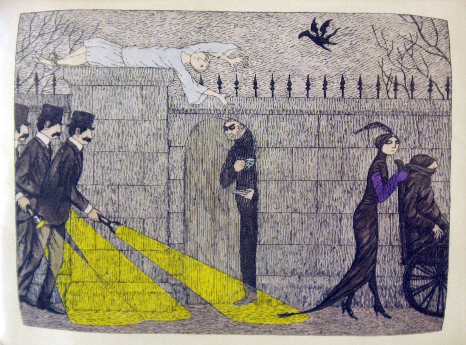 Edward Gorey's vision of the infamous vampire comes to life for the Alley