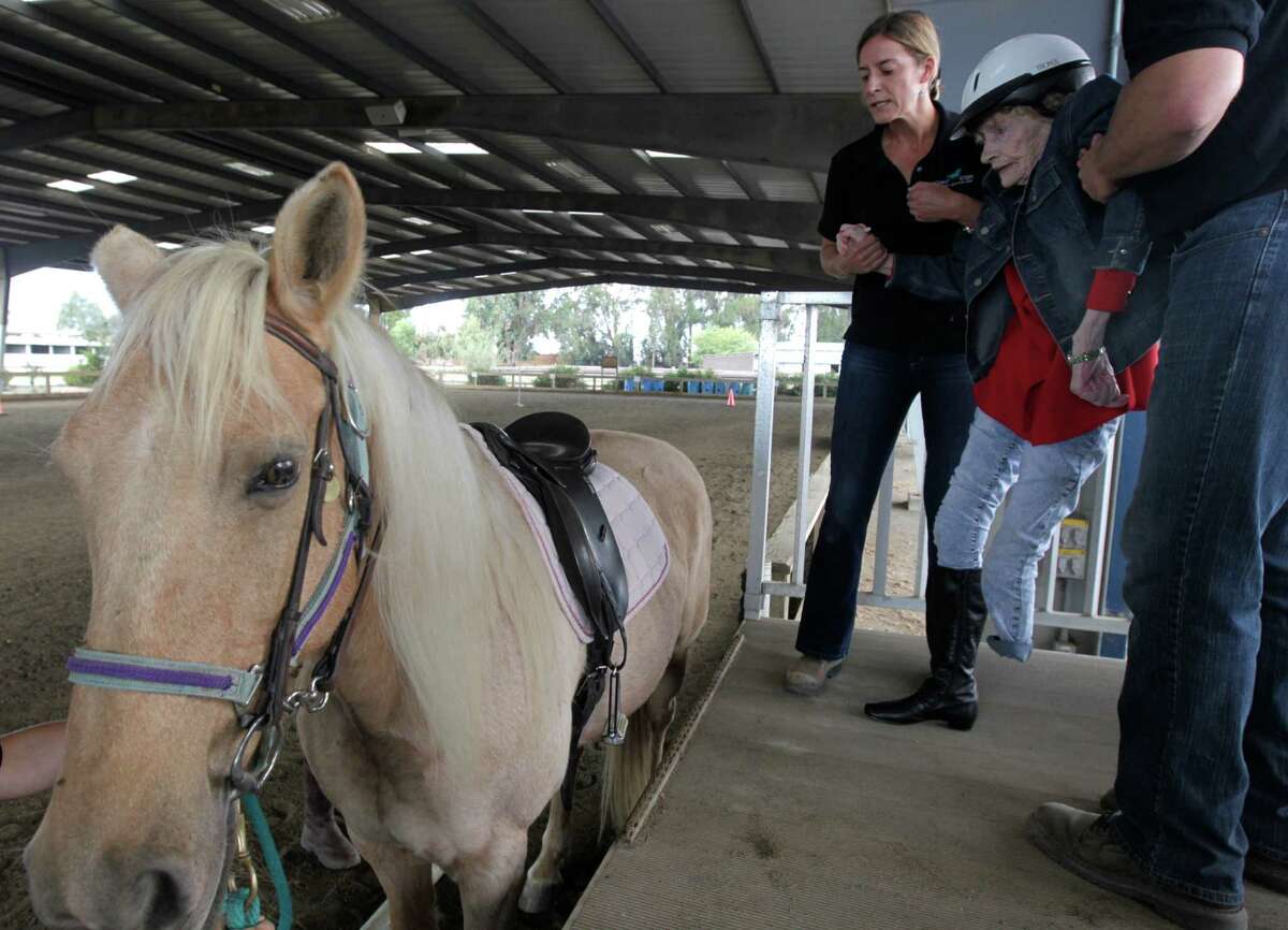 Napa woman, 90, gets wish granted, rides horse for the first time