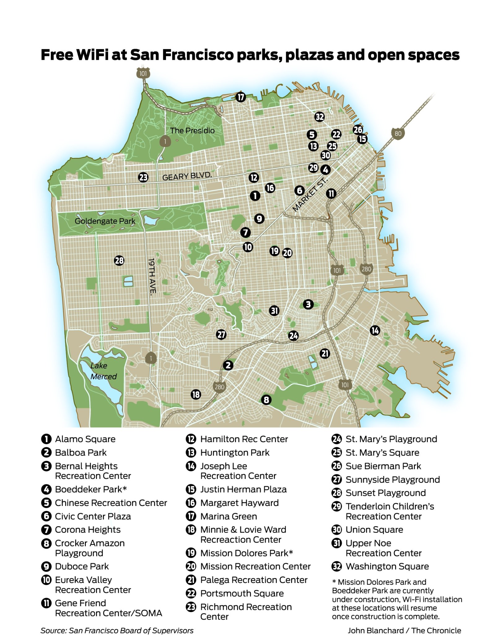 S.F. rolls out free WiFi in public spaces throughout city