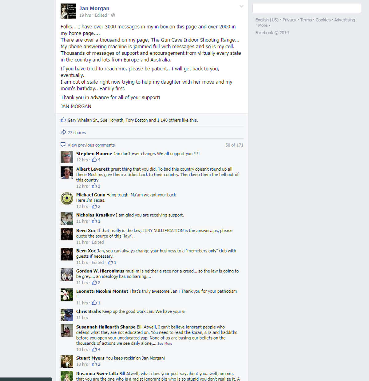 Former Texas A&M student bans Muslims from her Arkansas gun range