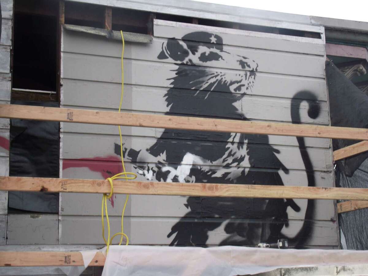 Spray-painted Banksy rat finds new audience in 'enemy territory’