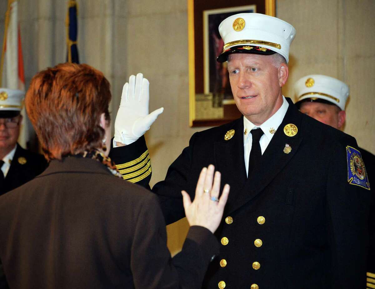 Albany promotes three fire officials