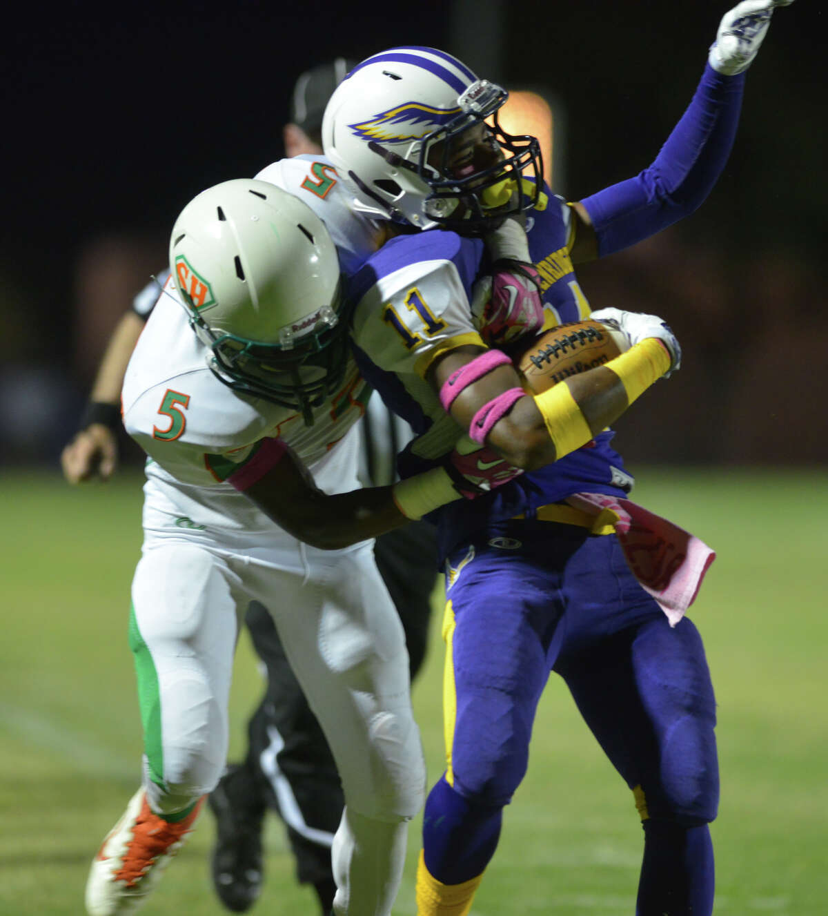 Sam Houston pays dues to take 28-5A lead