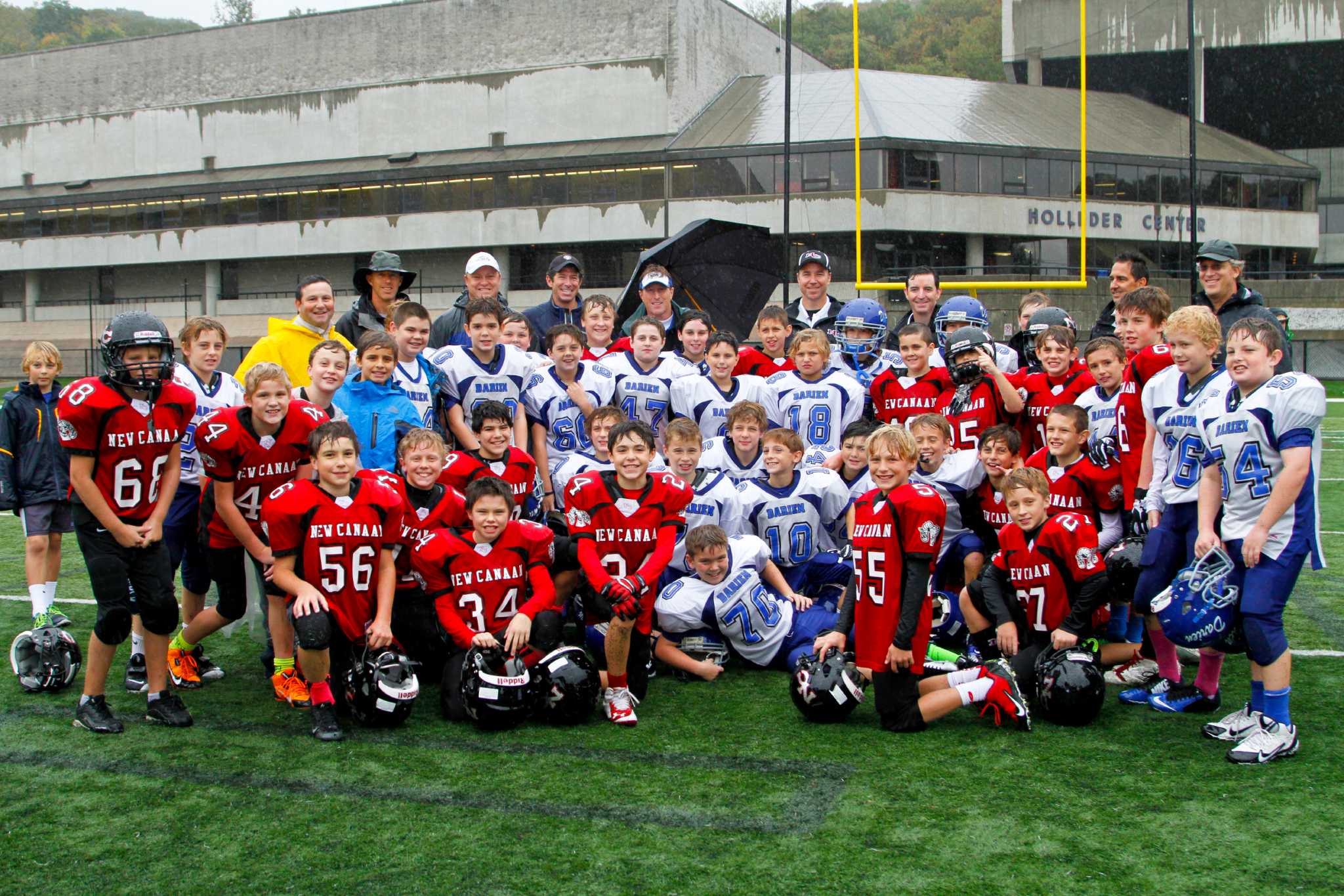 New Canaan youth football team plays at West Point