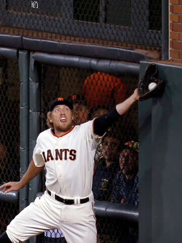 Pence at the fence: Outfielder’s catch was signature play