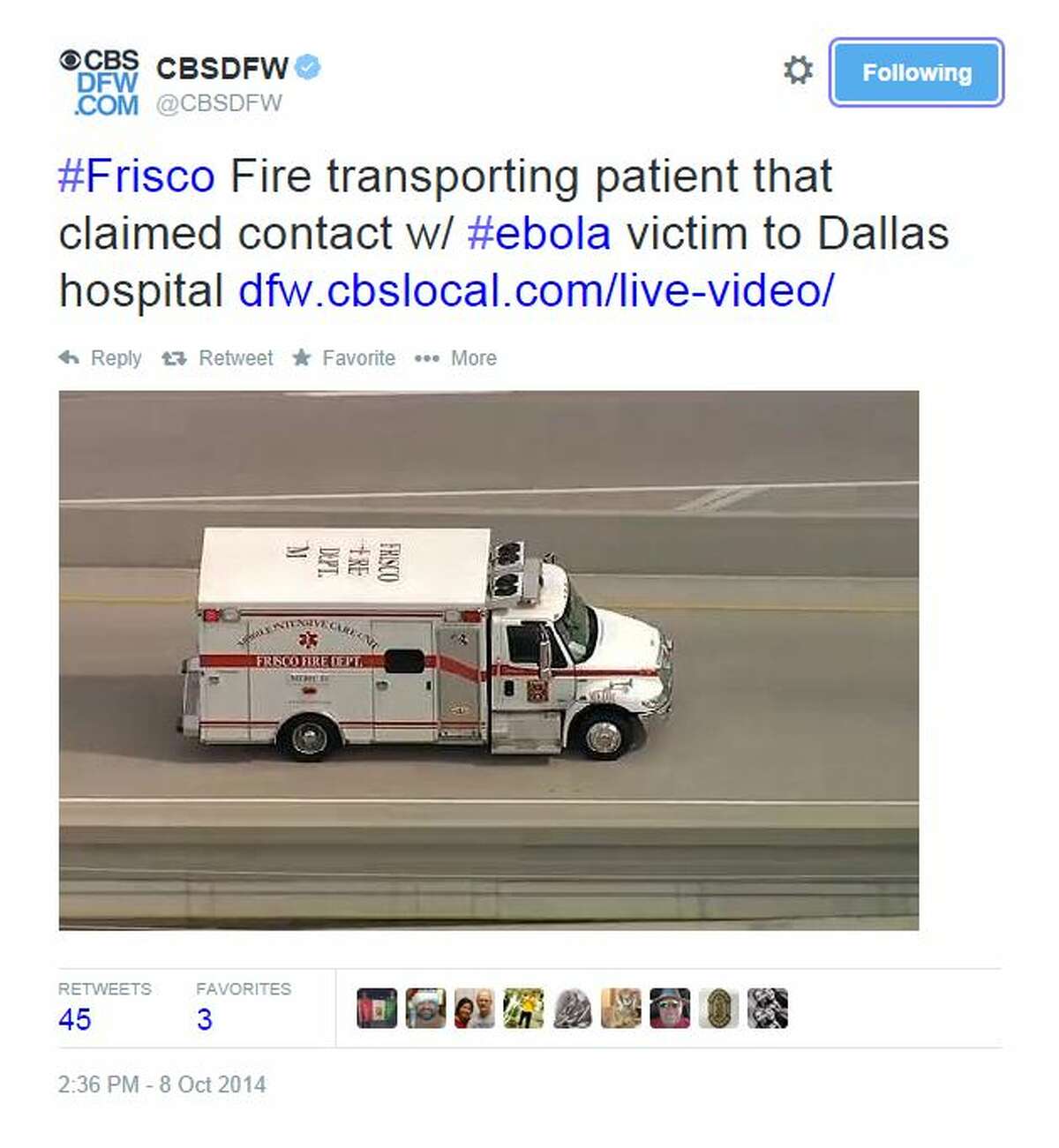 Dallas sheriff's deputy who went inside Ebola victim's apartment rushed ...