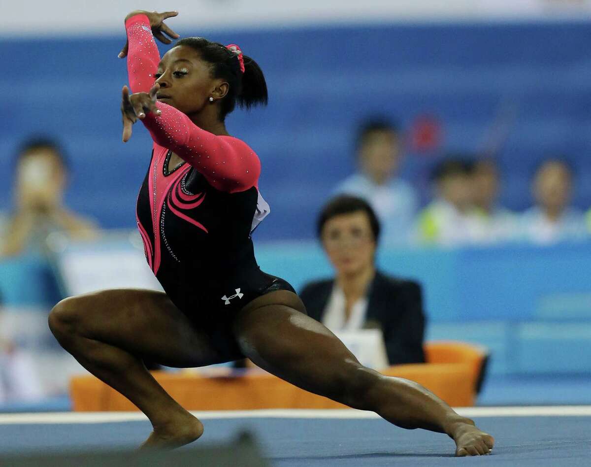Simone Biles wins two more gold medals at world championships