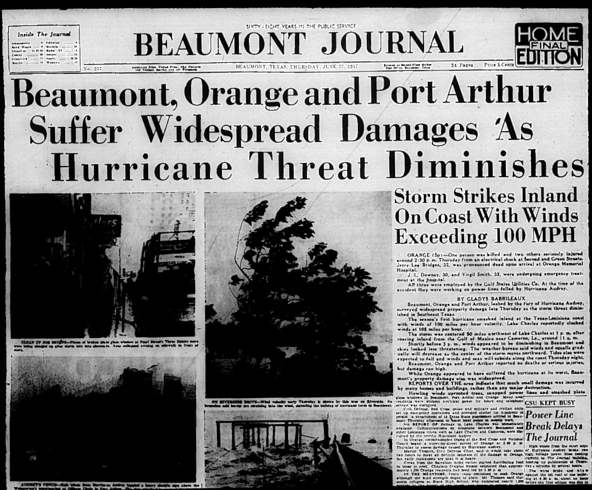 Remembering Hurricane Audrey’s fury