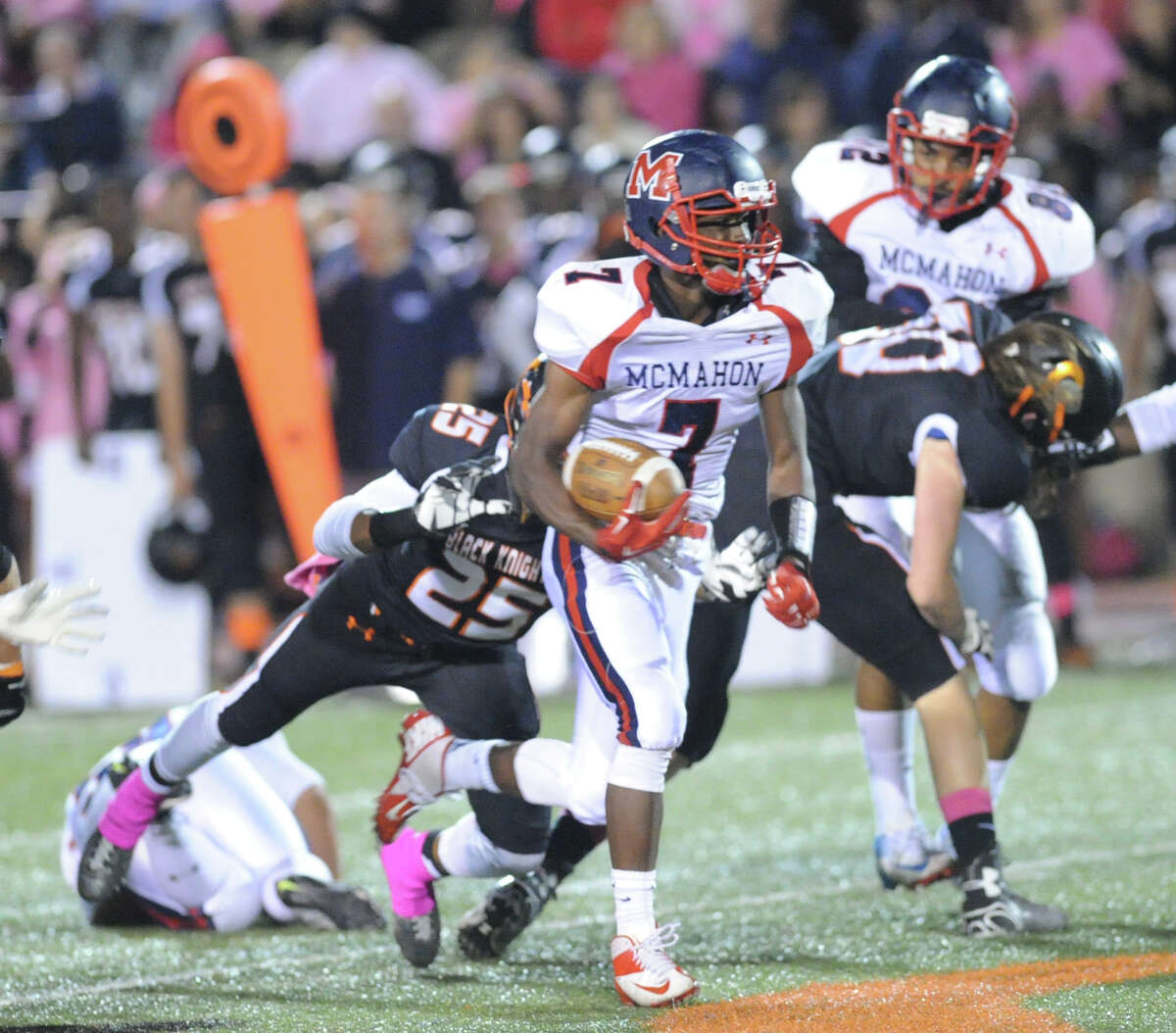 McMahon football runs over Stamford