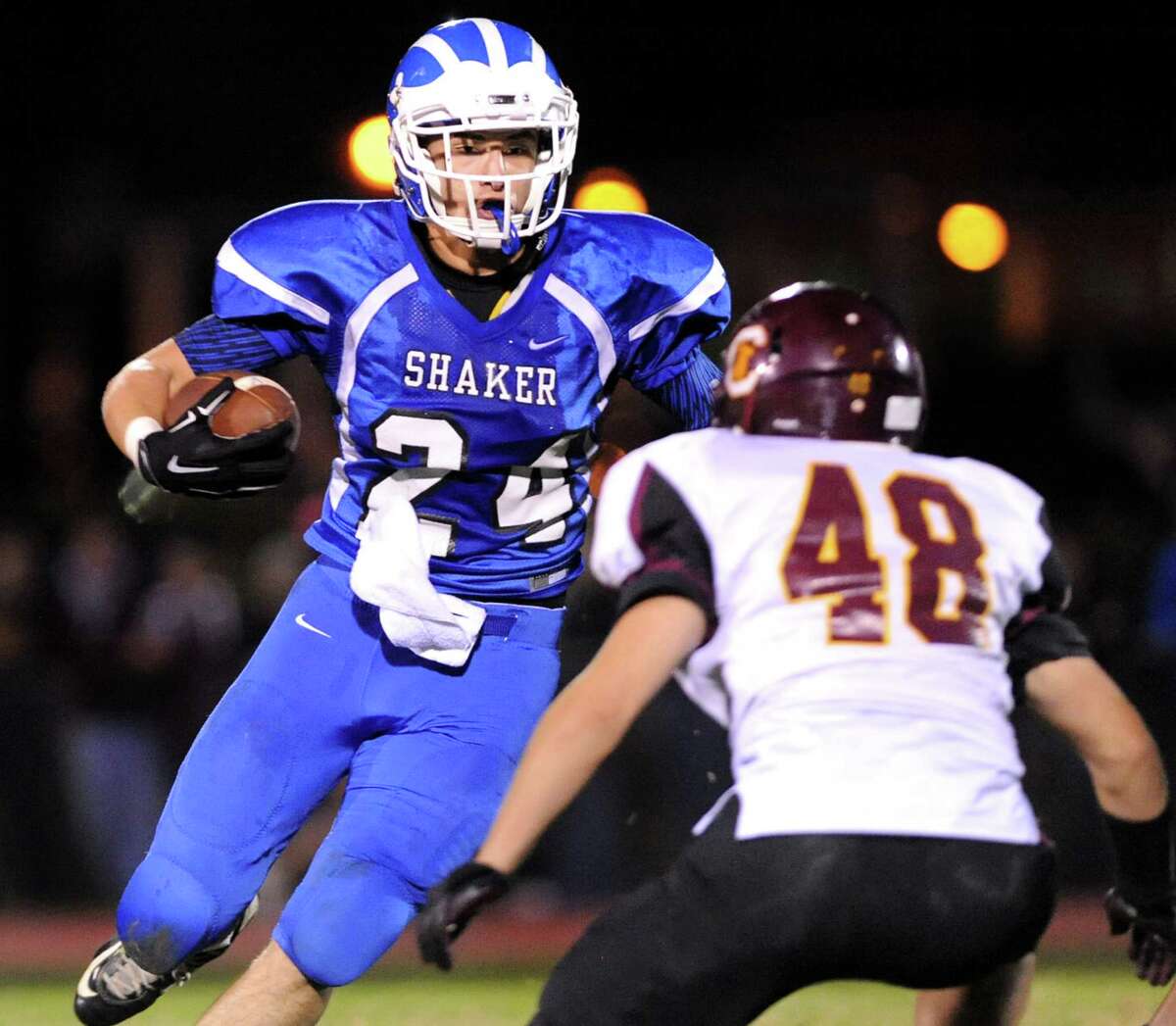 Shaker football team beats Colonie in rivalry game