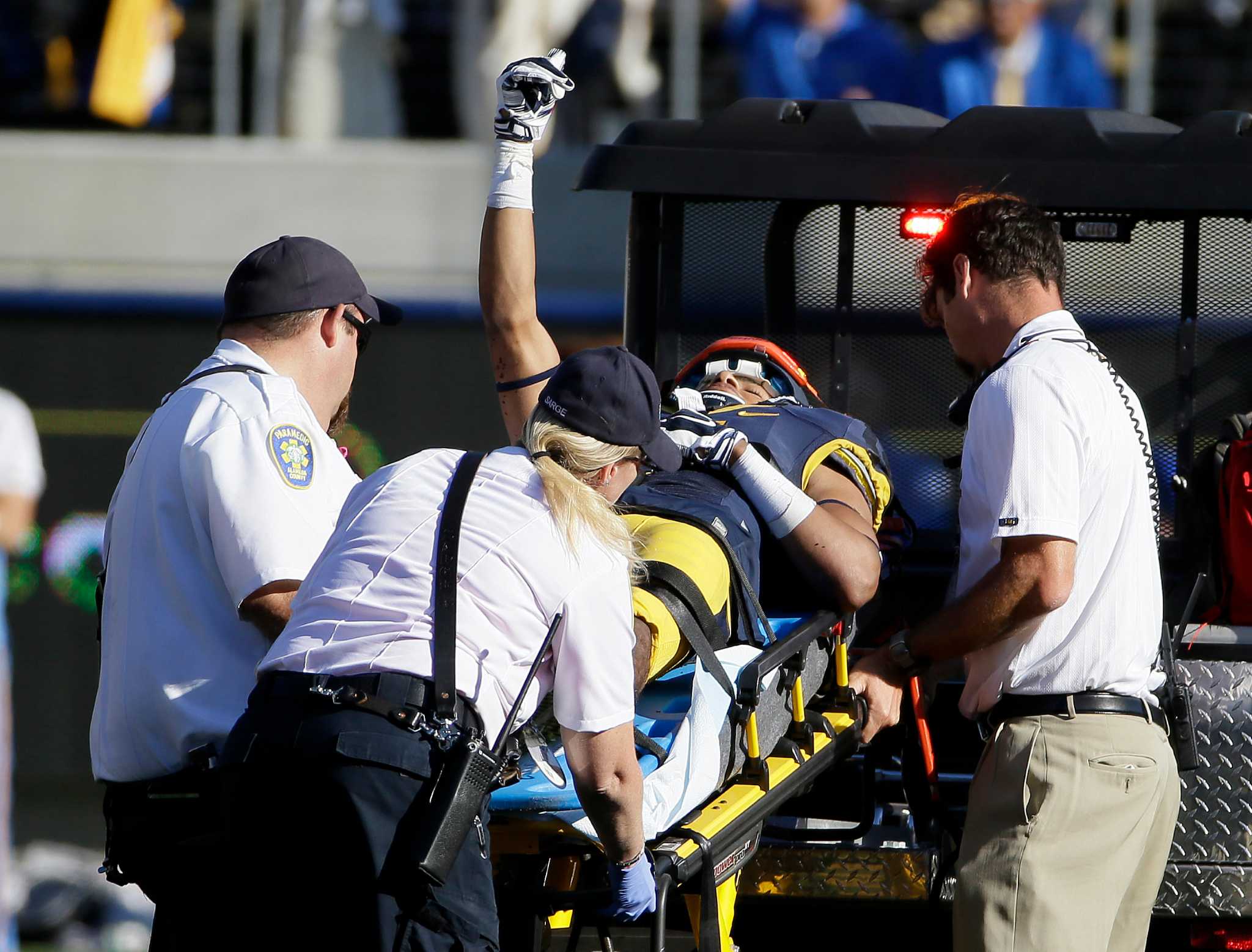 Scary injuries cast pall over Cal-UCLA game