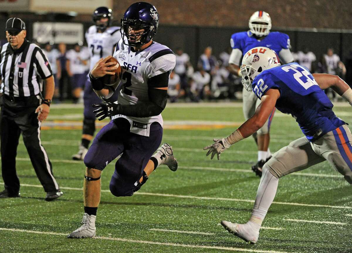 SFA strikes early, often in rout of HBU