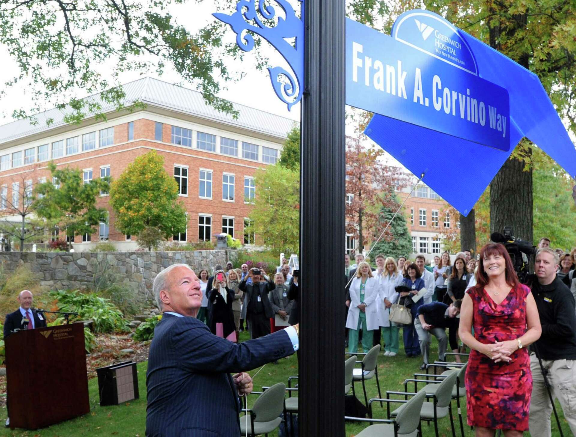 Greenwich names street to honor Corvino