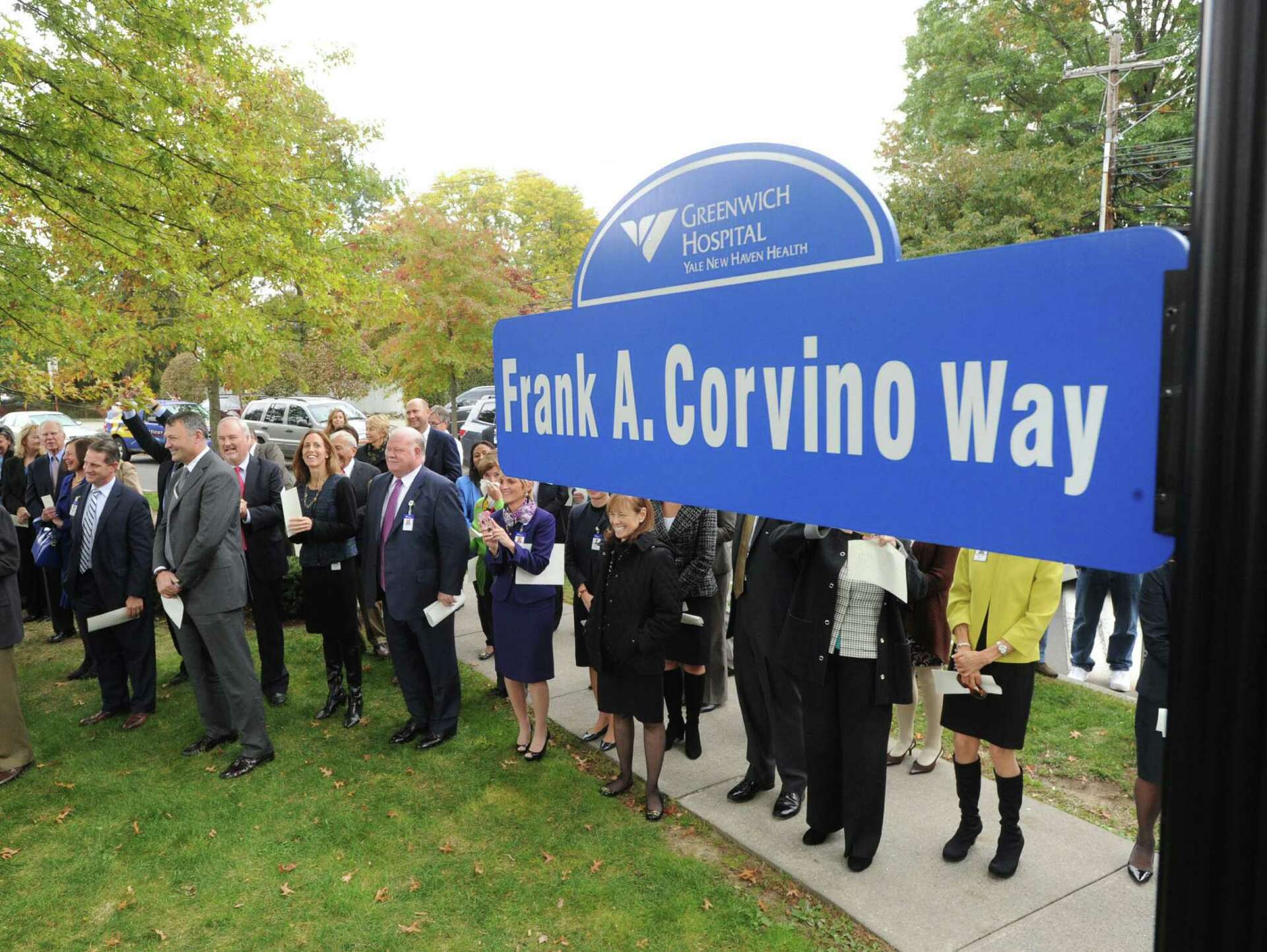 Greenwich names street to honor Corvino