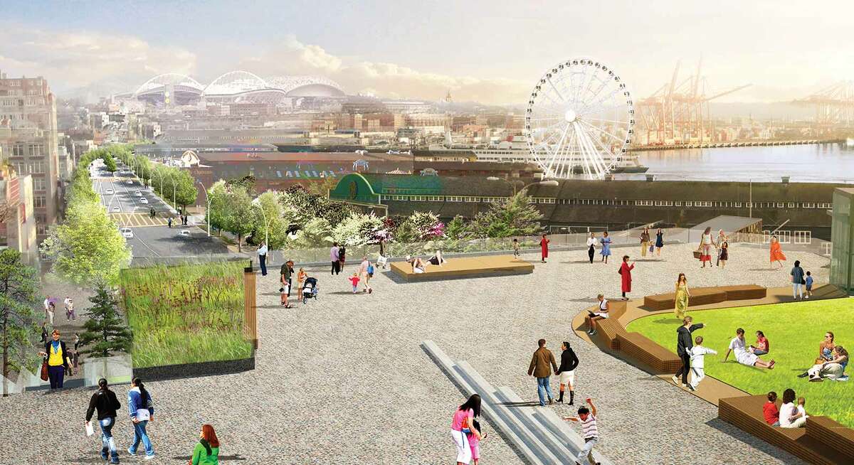 Seattle waterfront: Then and now