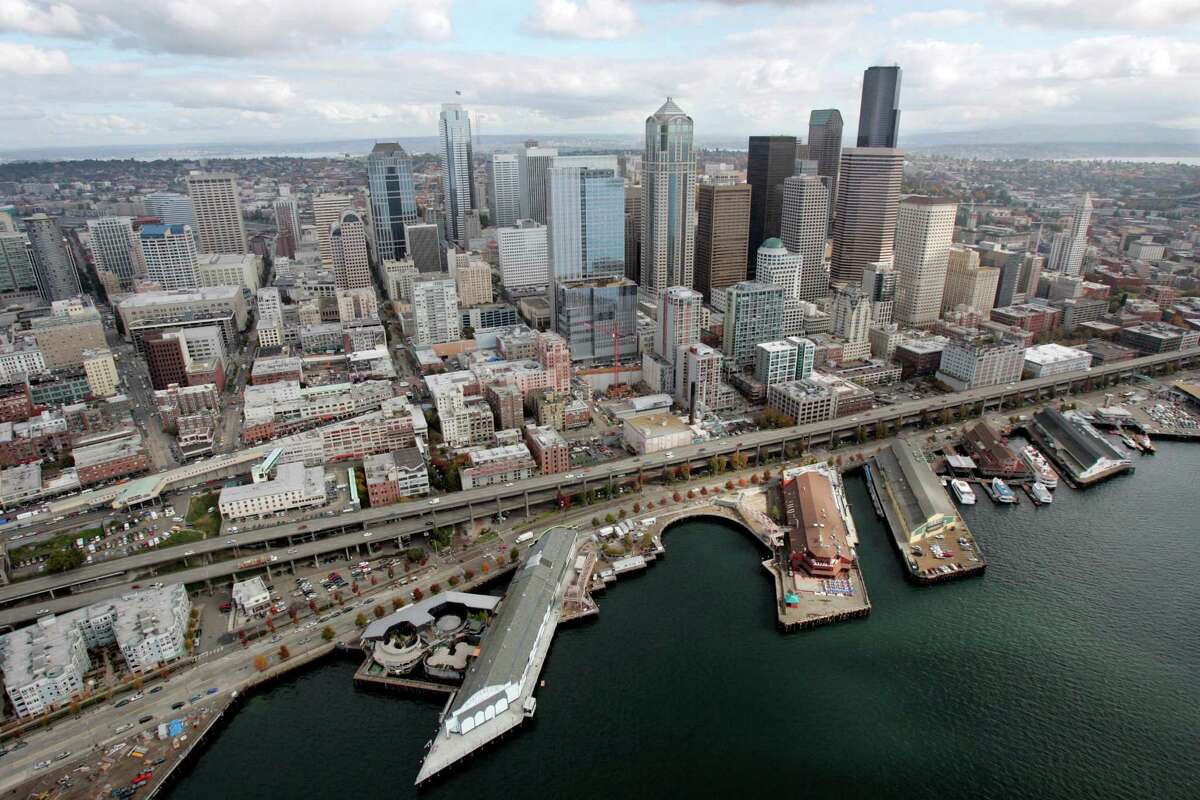Seattle waterfront: Then and now