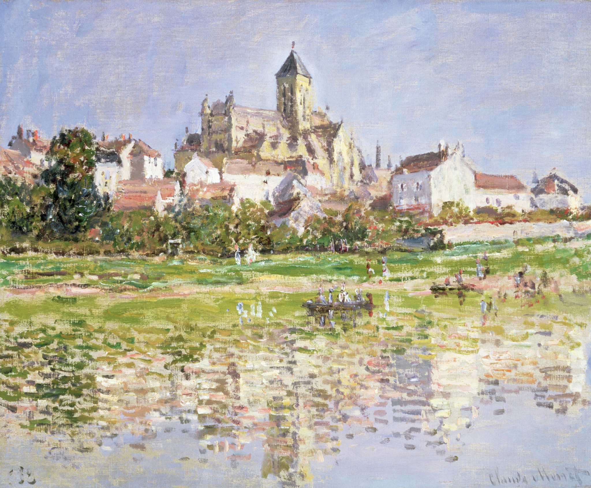 Monet Church On Fire