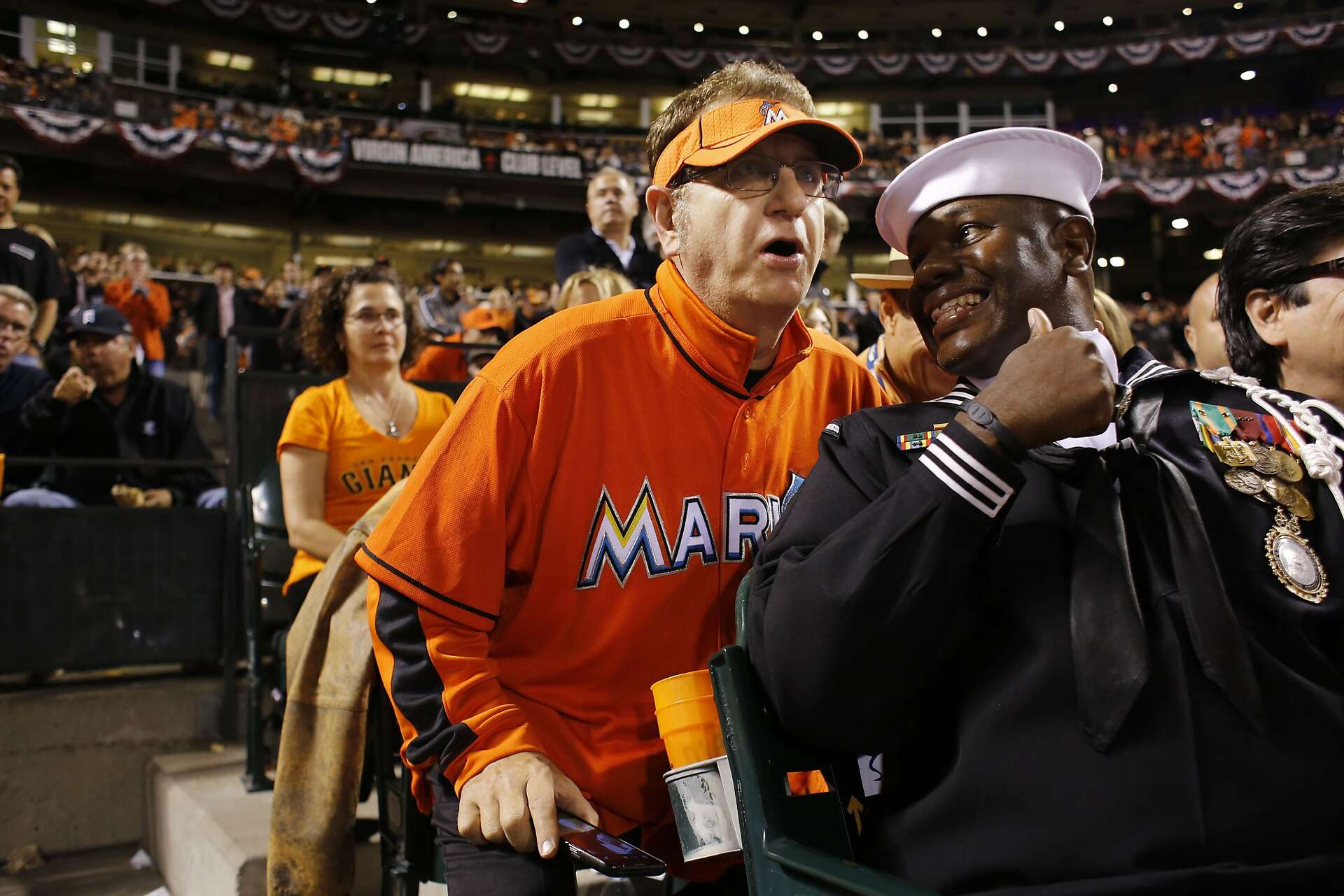 Self-promoting 'Marlins Man’ drawing attention at AT&T Park