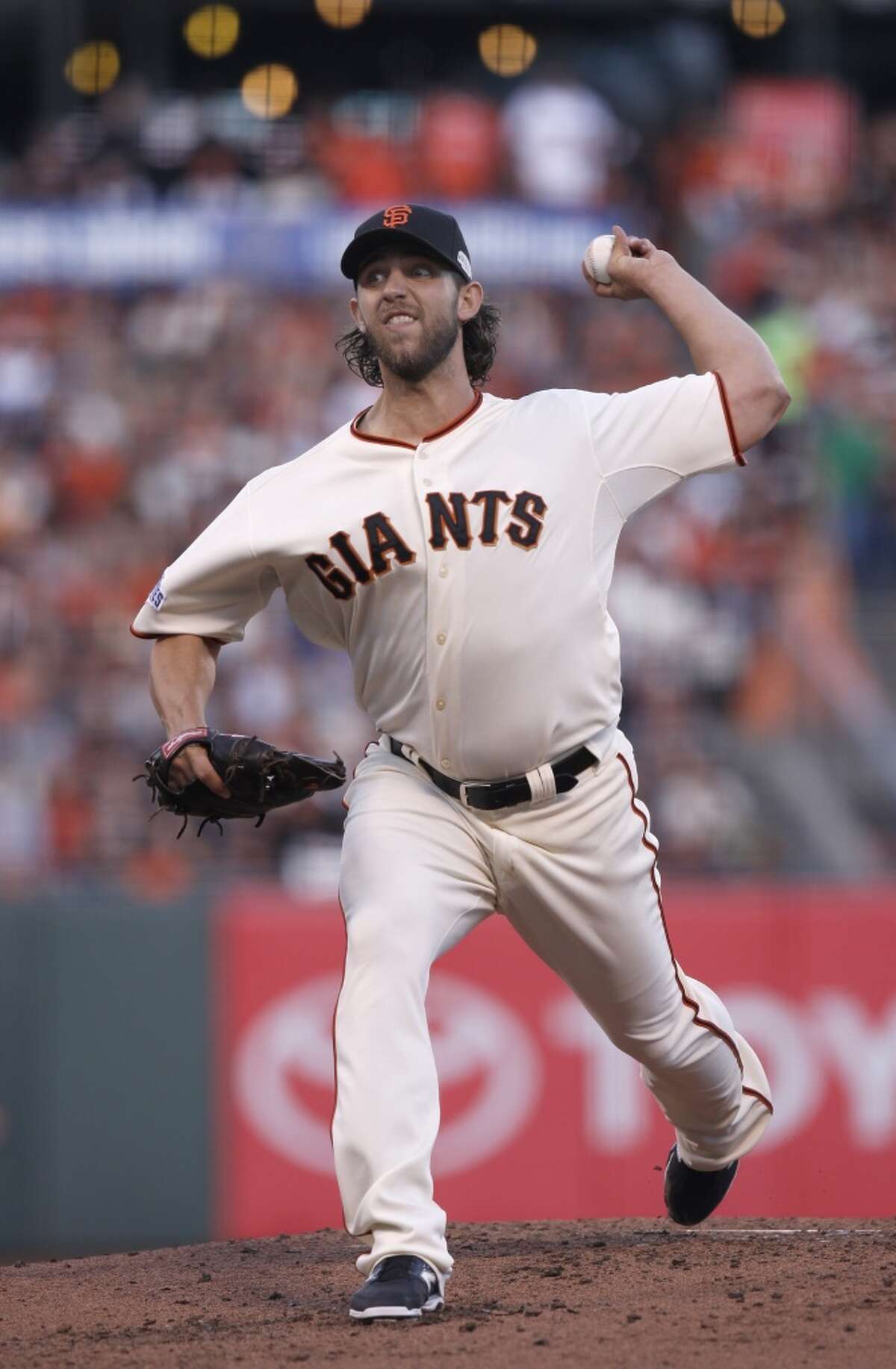 25-year-old Madison Bumgarner takes in magic of the moment