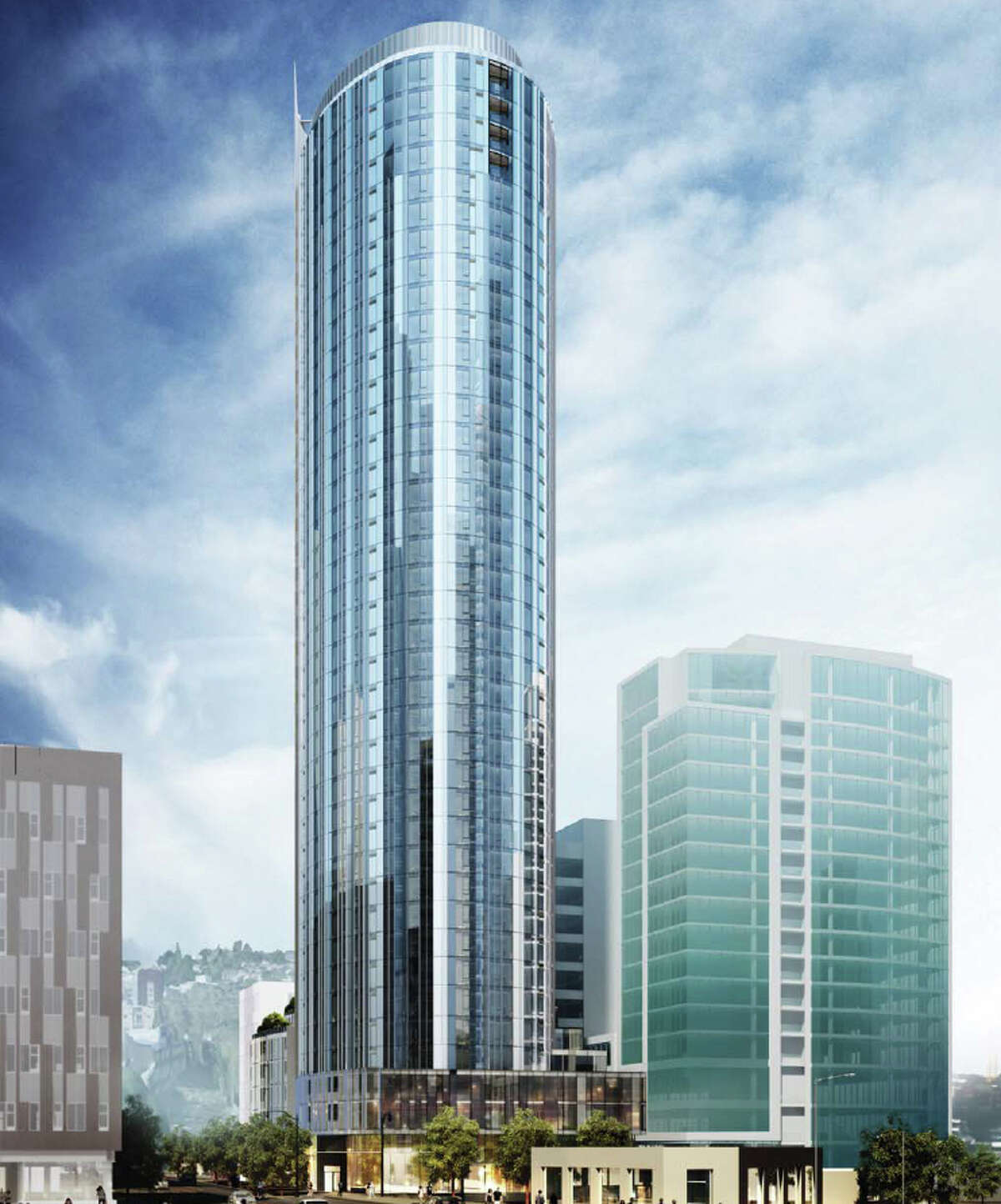 Elliptical tower proposed in Denny Triangle