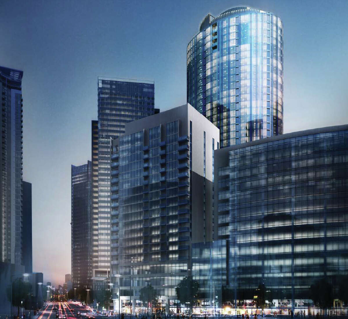Elliptical tower proposed in Denny Triangle