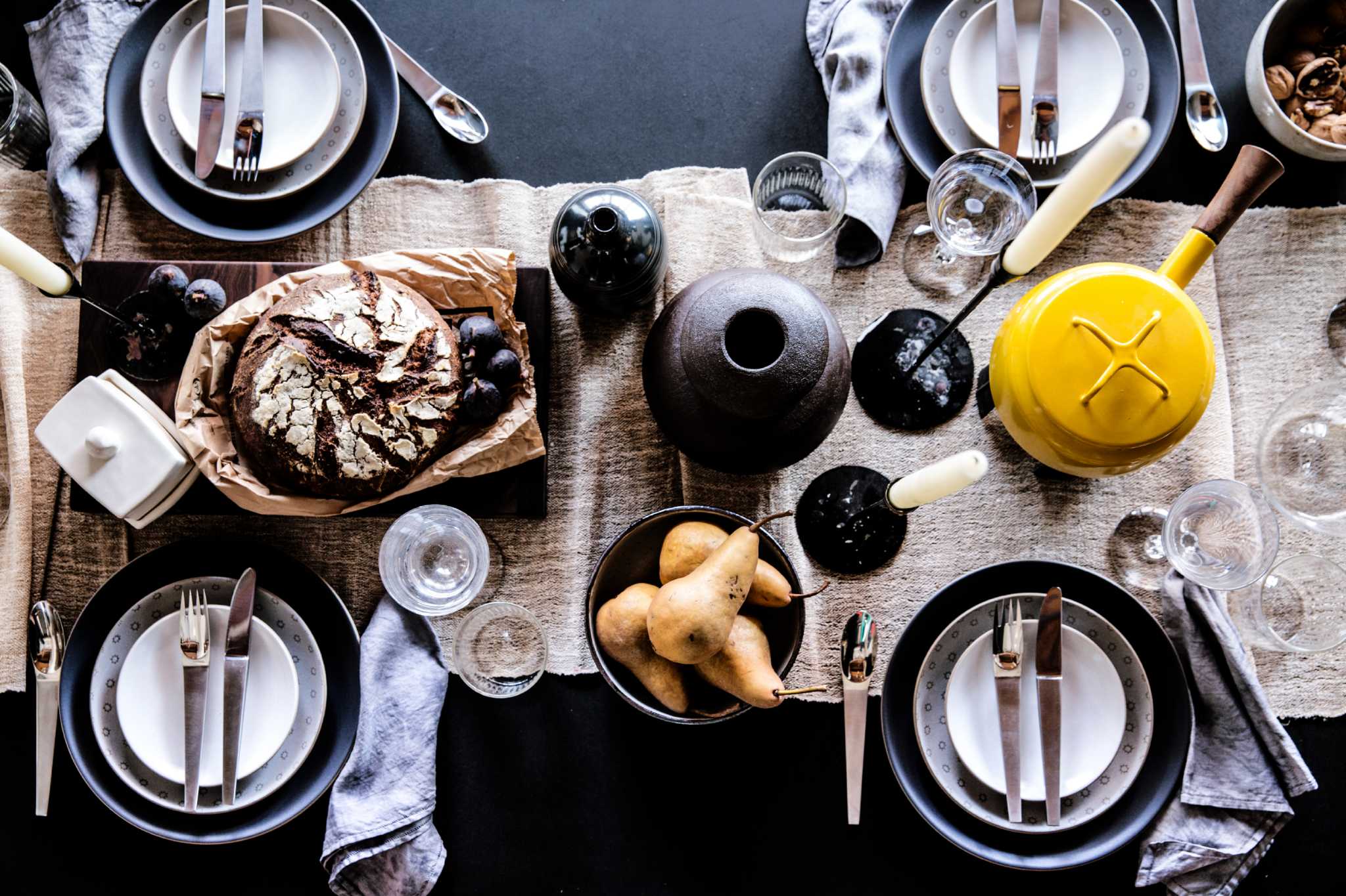 A table setting that’s hella NorCal