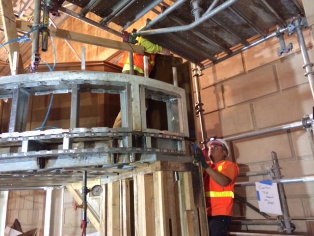 Peek into the War Memorial Veterans Building, project in progress