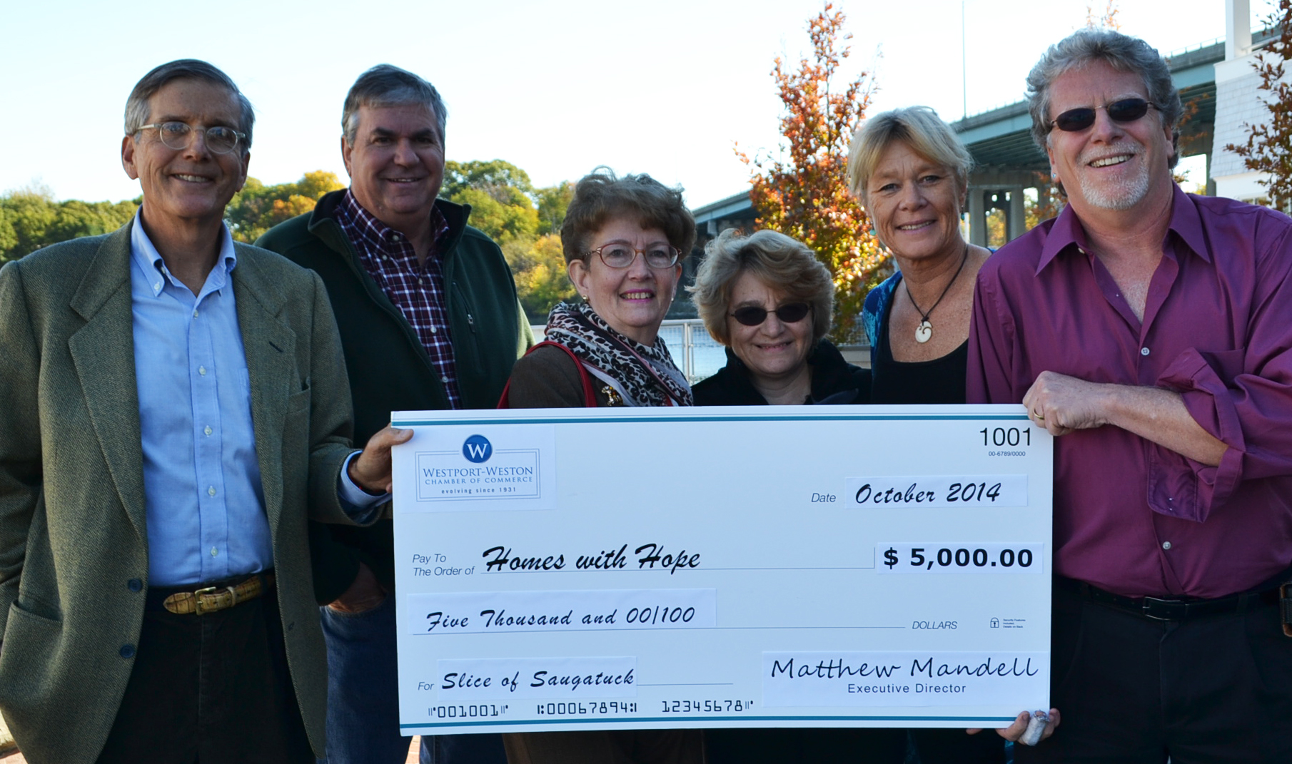 Homes With Hope gets $5K donation from Chamber of Commerce
