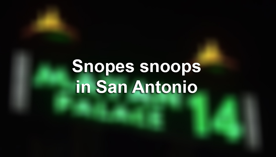 Snopes snoops in S.A.