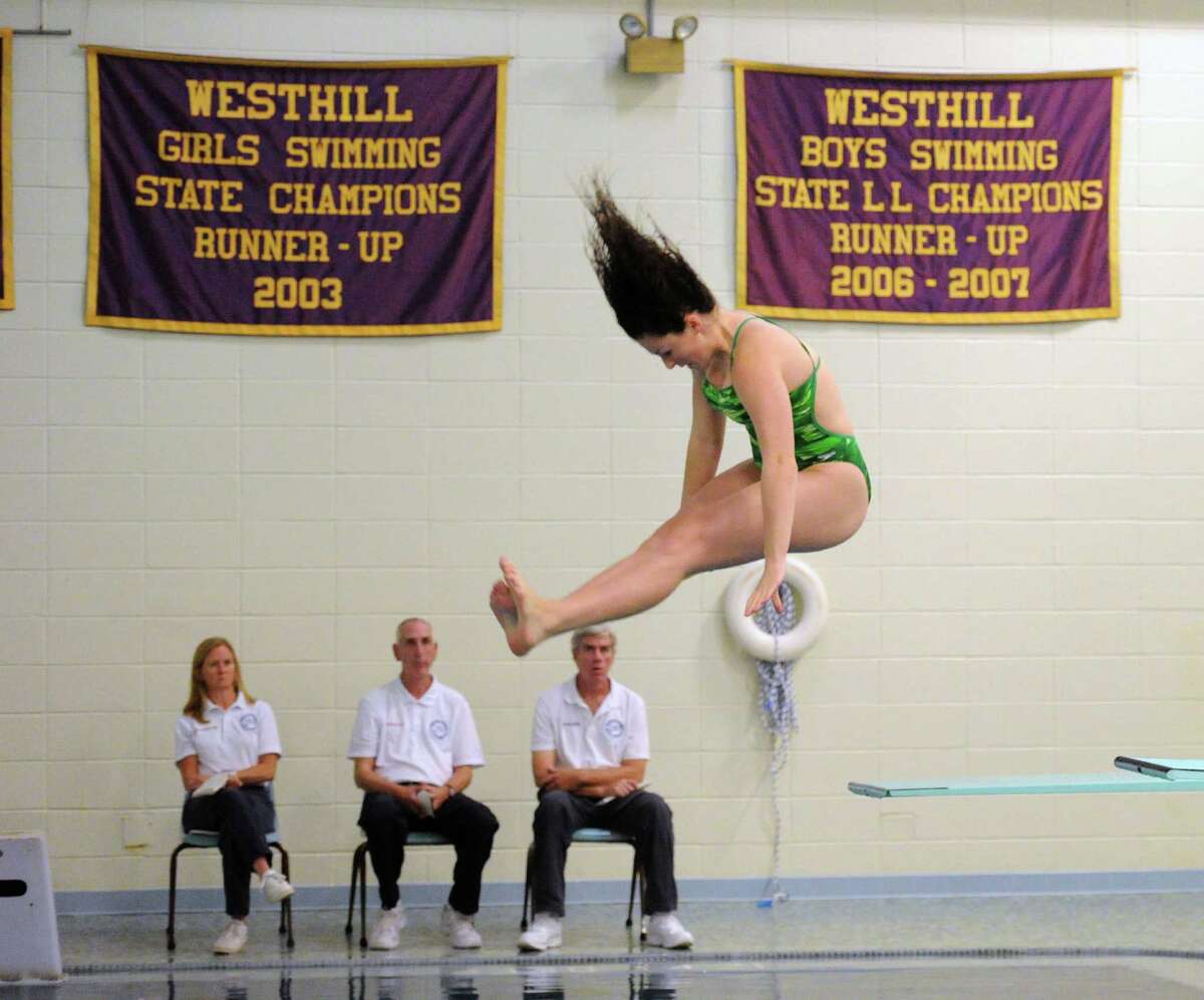 Rachel Burston wins 3rd FCIAC diving title